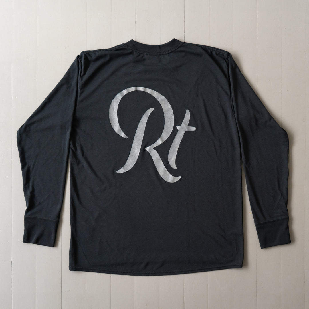 Rt Back Big Logo Long-Sleeve Tee (Black) – Runtrip Store